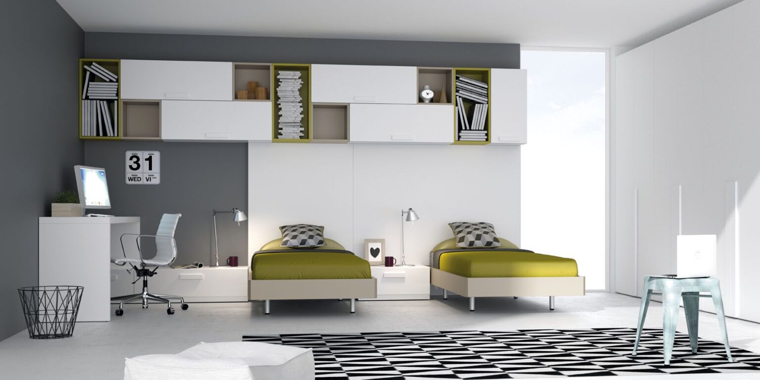 Dormitorio juvenil con dos camas - Xíkara