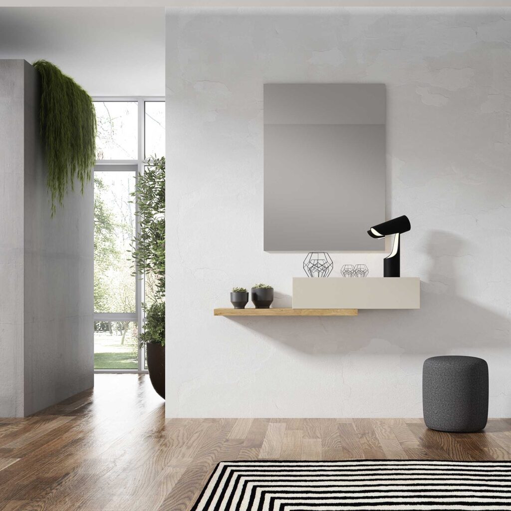 Recibidor colgado con cajón y estante - Xíkara