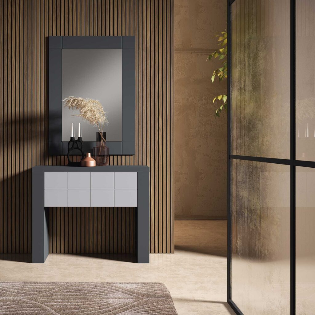 Recibidor con consola moderna con palilleria - Xíkara