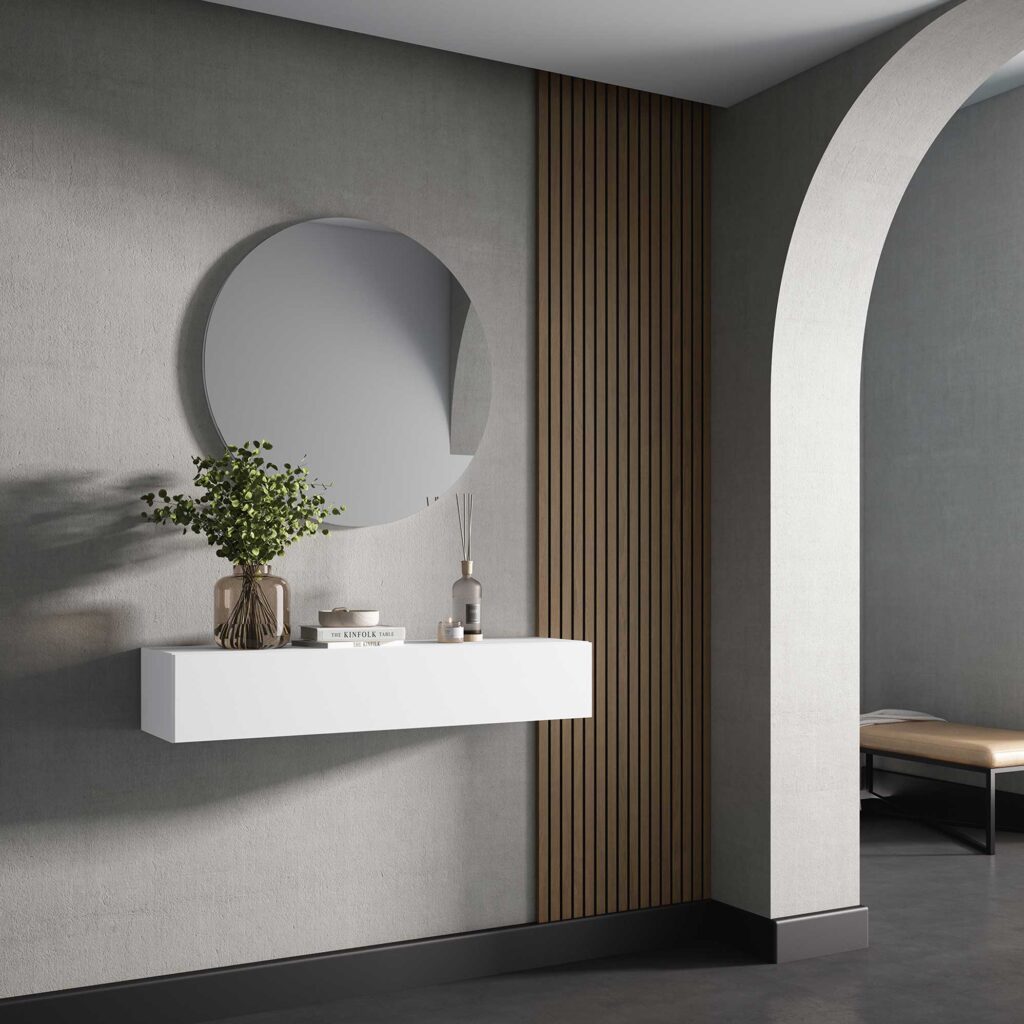 Recibidor moderno colgado blanco - Xíkara